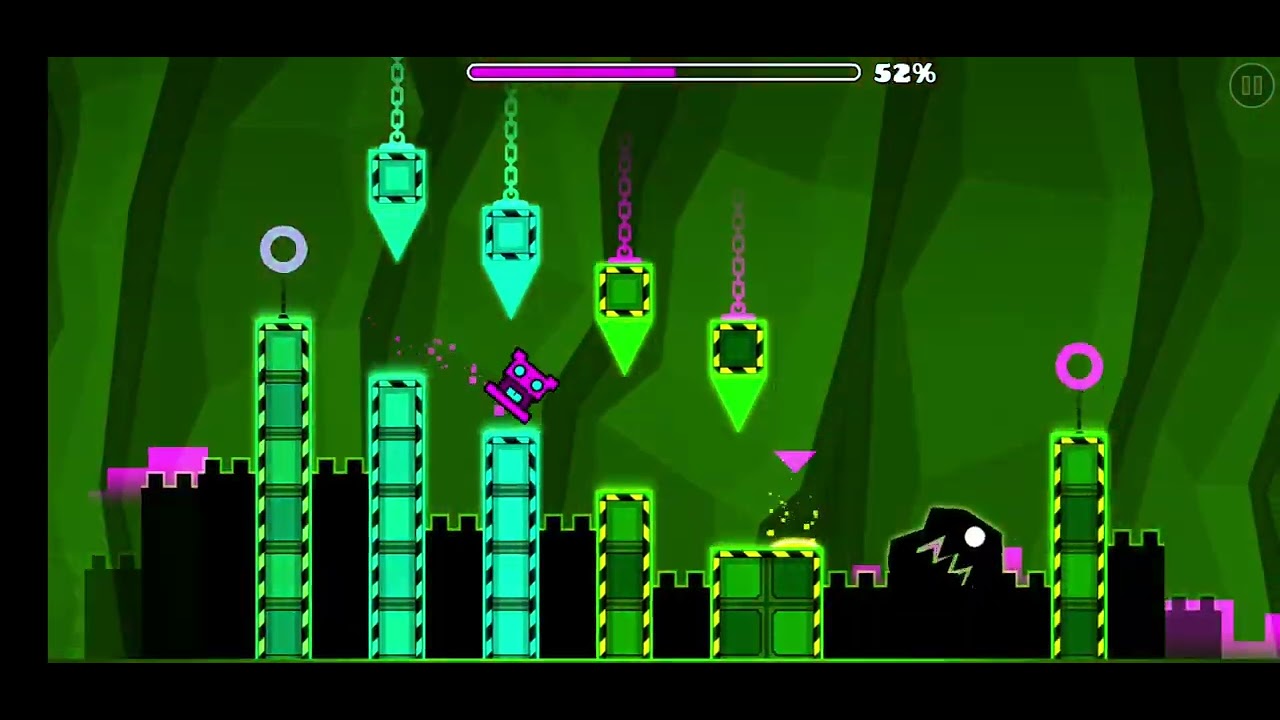Doing Geometry Dash world level 2:Beast mode - YouTube