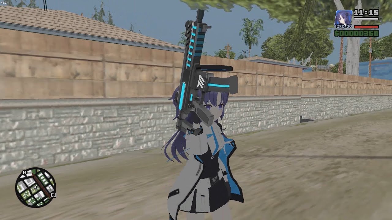 【GTASA】Blue Archive MOD Yuuka PV2 - 【圣安地列斯】蔚蓝档案MOD 早赖优香 PV2 - YouTube