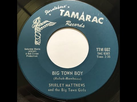 Shirley Matthews – Big Town Boy – Vinyl (7", 45 RPM, Single), 1963 ...