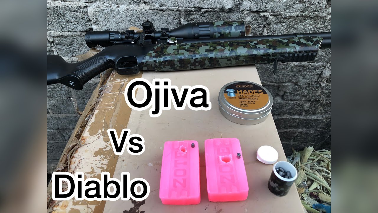 Prueba de ojiva vs diablo //pcp avenger 5.5 - YouTube