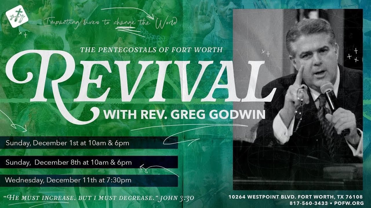 12/08/24 - with Rev. Greg Godwin "The Stink Won't Stop Him" - YouTube