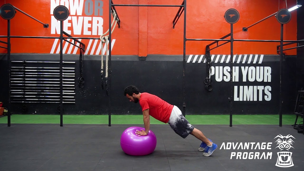 FITBALL PUSH UP - YouTube