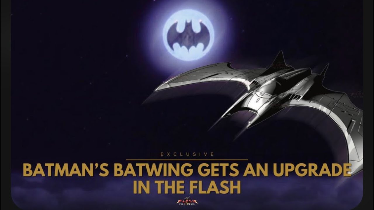 First look at the new Batwing from the flash movie? - YouTube
