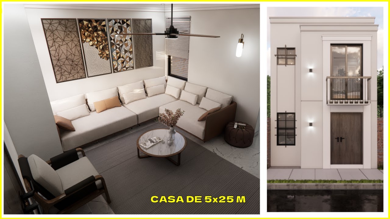 🏡 !! HERMOSA CASA DE 5x25 !! - CASA DE DOS PISOS - YouTube