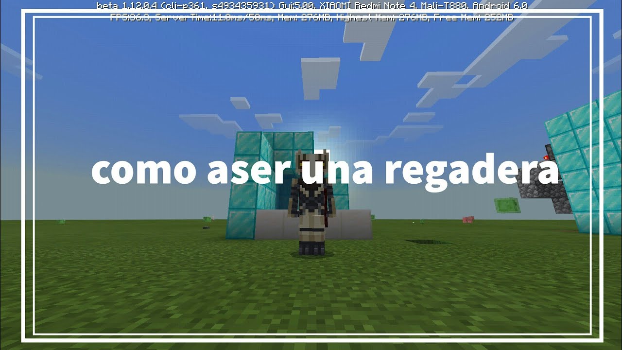 Como aser una regadera en Minecraft pocket versión 1.12.0.11 - YouTube