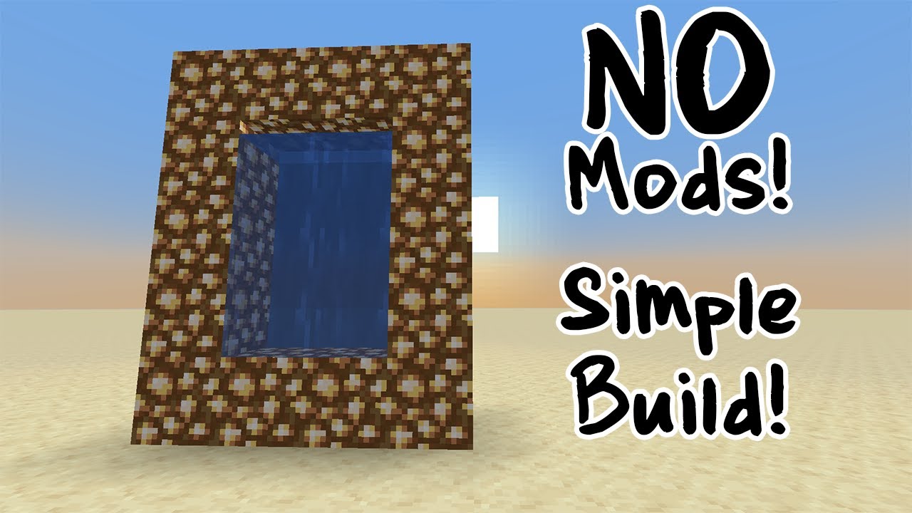 How to make a (Decorative) Aether portal in Minecraft! - YouTube