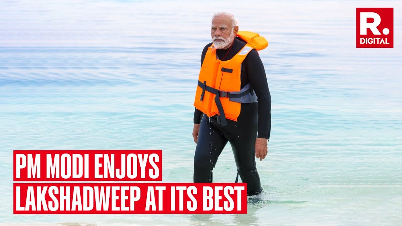 Watch: PM Modi Enjoying Beaches In Lakshadweep, Snorkelling Will Leave ...