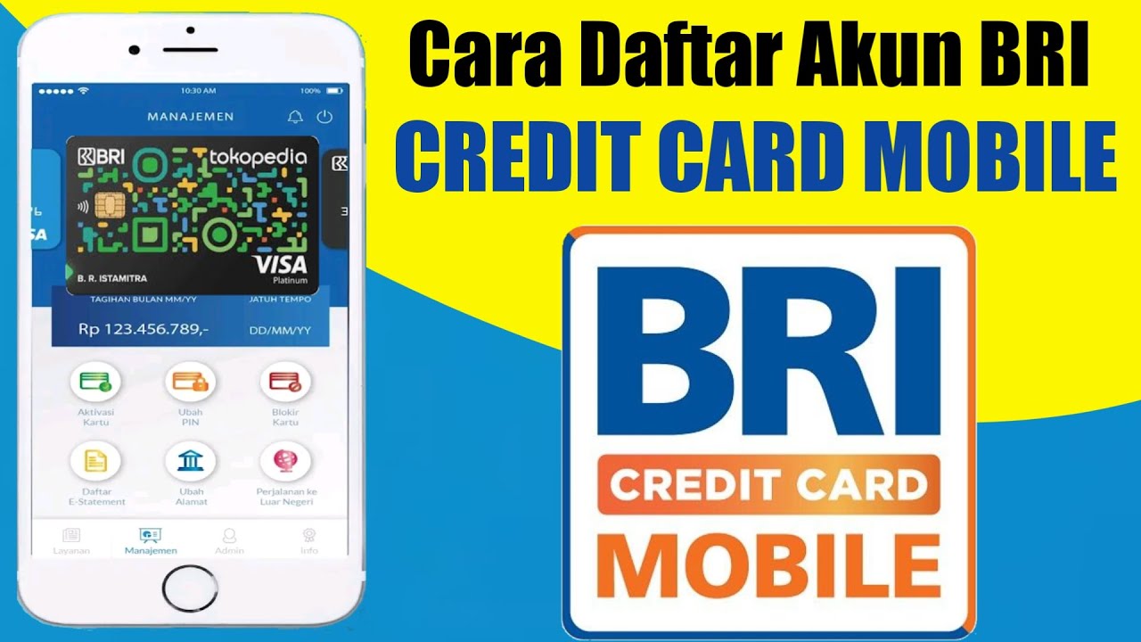 Cara daftar akun BRI Credit Card Mobile. - YouTube