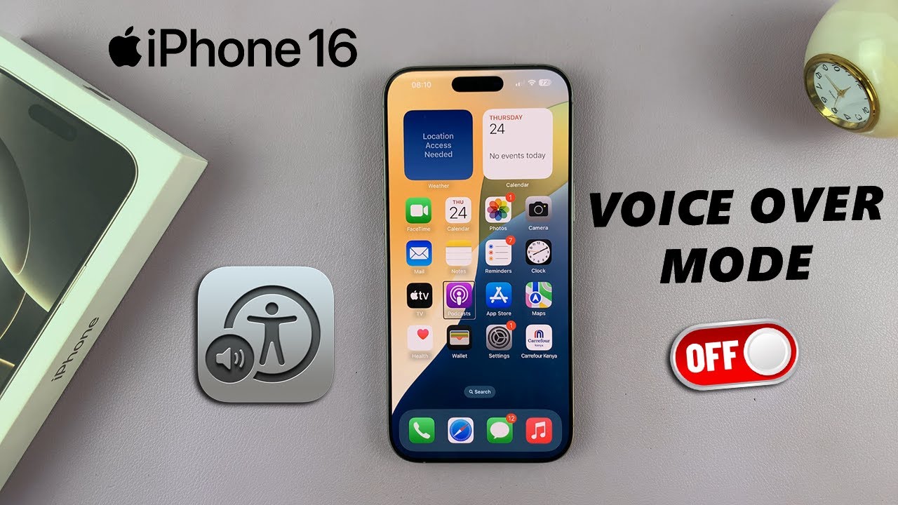 How To Turn OFF Voice Over Mode On iPhone 16 / iPhone 16 Pro - YouTube