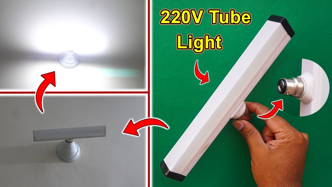 How To Make 220v LED Tube Light At Home | LED Tube Light | LED Strip ...