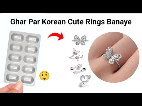 DIY homemade couple love rings🥰😍/how to make rings from waste/homemade ring/best ring ever!