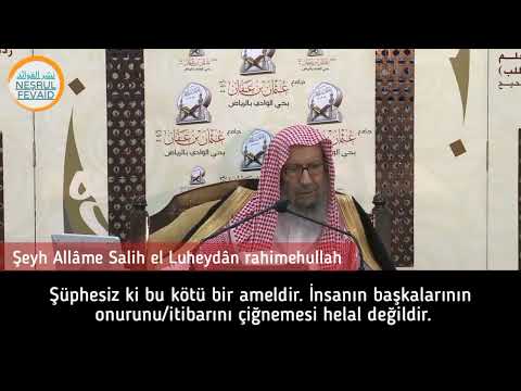 Şeyh Fevzan'a Saray Alimi Diyenlere Şeyh Salih el Luhaydan'dan Tokat Gibi Cevap!