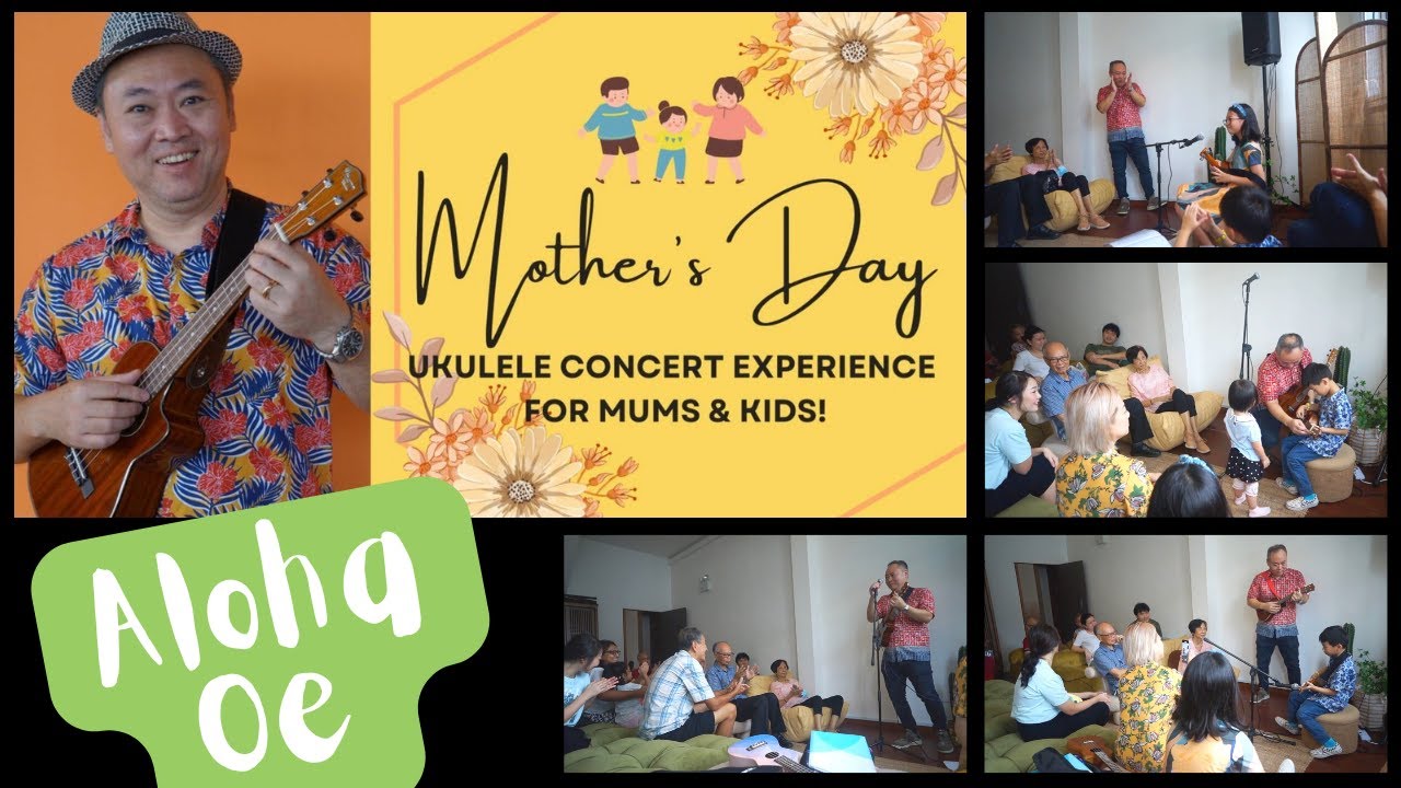 Aloha Oe (Queen Lili'uokalani) - Snippet of Mother's Day Ukulele ...