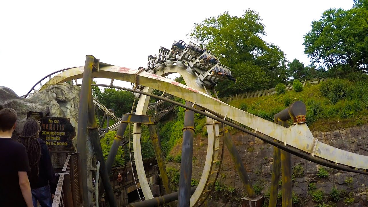Nemesis Roller Coaster Off Ride Shots Alton Towers UK England 60 FPS ...