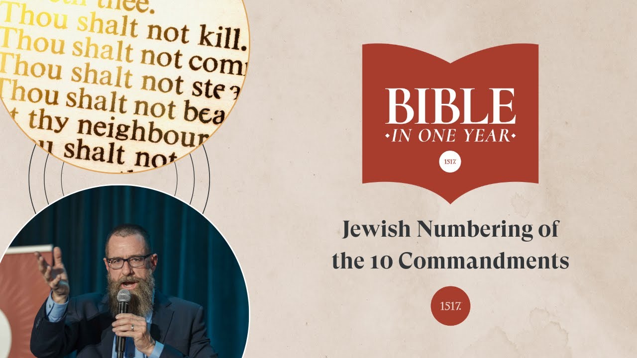 Jewish Numbering of the 10 Commandments - Exodus 20 - YouTube