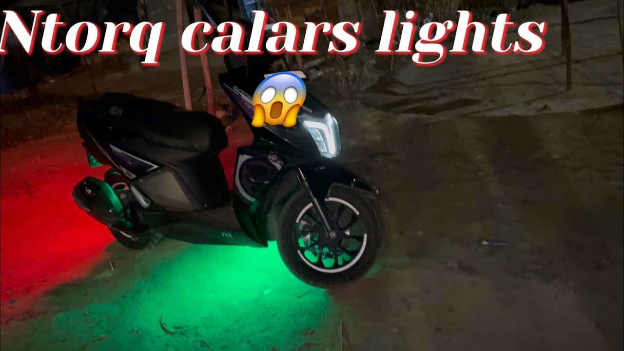TVs Ntorq 125 thor edition (#modified) phone control body light - YouTube