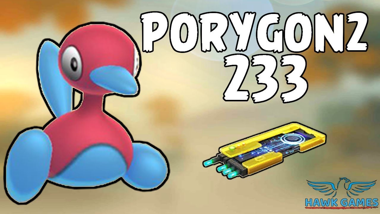 Porygon2 evolution with Upgrade - Generation 2 Pokedex 233 - Pokemon GO ...