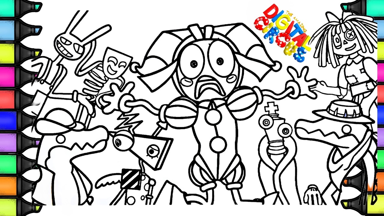The Amazing Digital Circus Episode 2 / Pomni, Coloring Pages /HOW TO ...