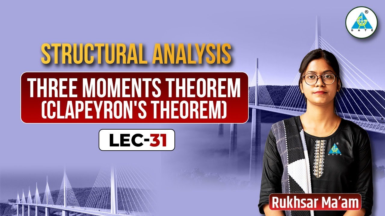 Lecture 31 || Three Moments Theorem ( Clapeyron's theorem) || By ...