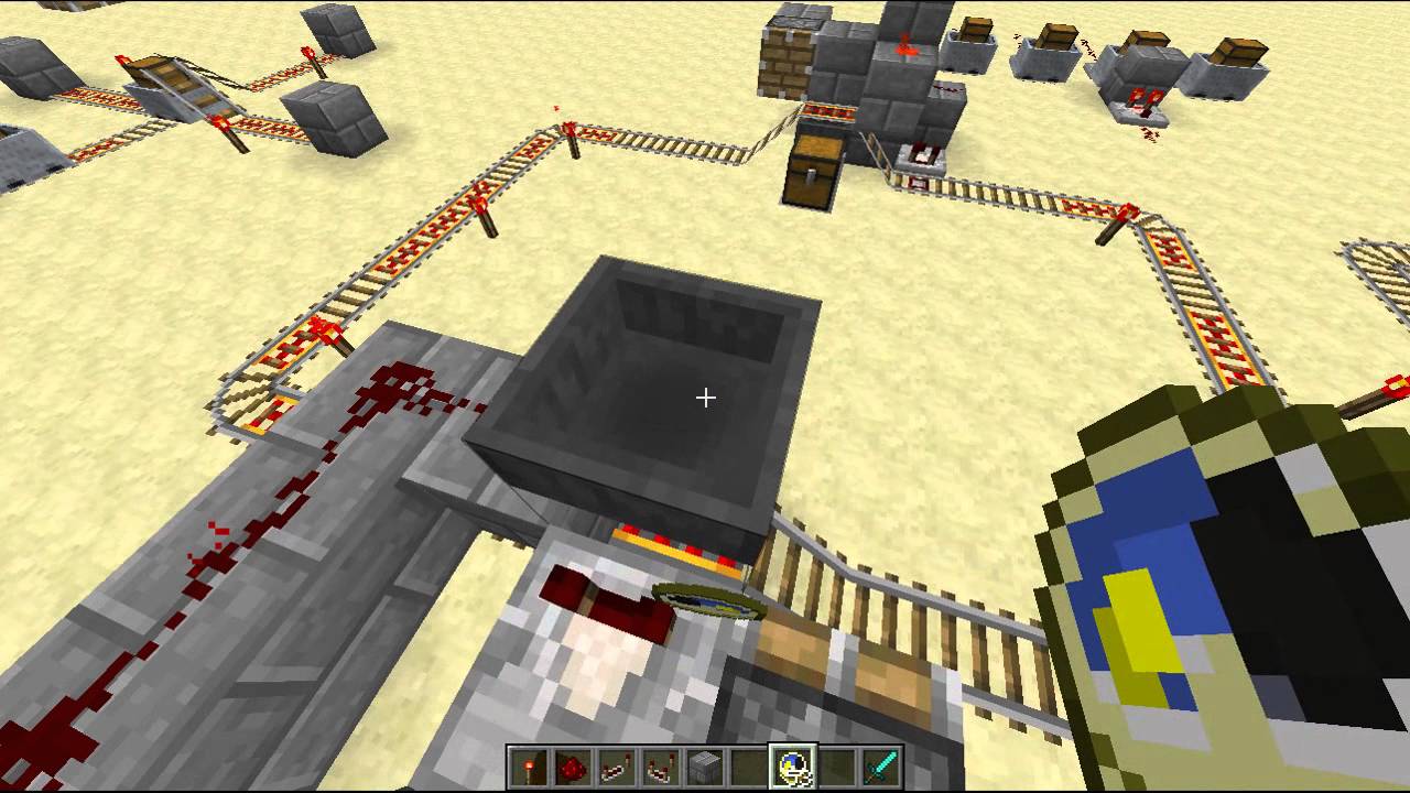 Advanced Minecart Docking Stations - YouTube