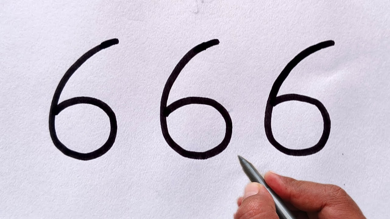 How to draw dog drawing from 666 number | Easy dog drawing | Dog Art ...