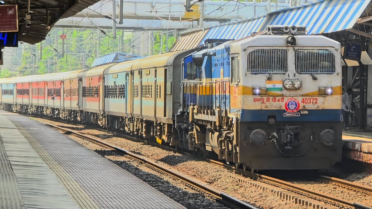 40372 KALYAN WDP-4D IN CAB-2 FORWARD Hauling 11011 CSMT Dhule Express ...