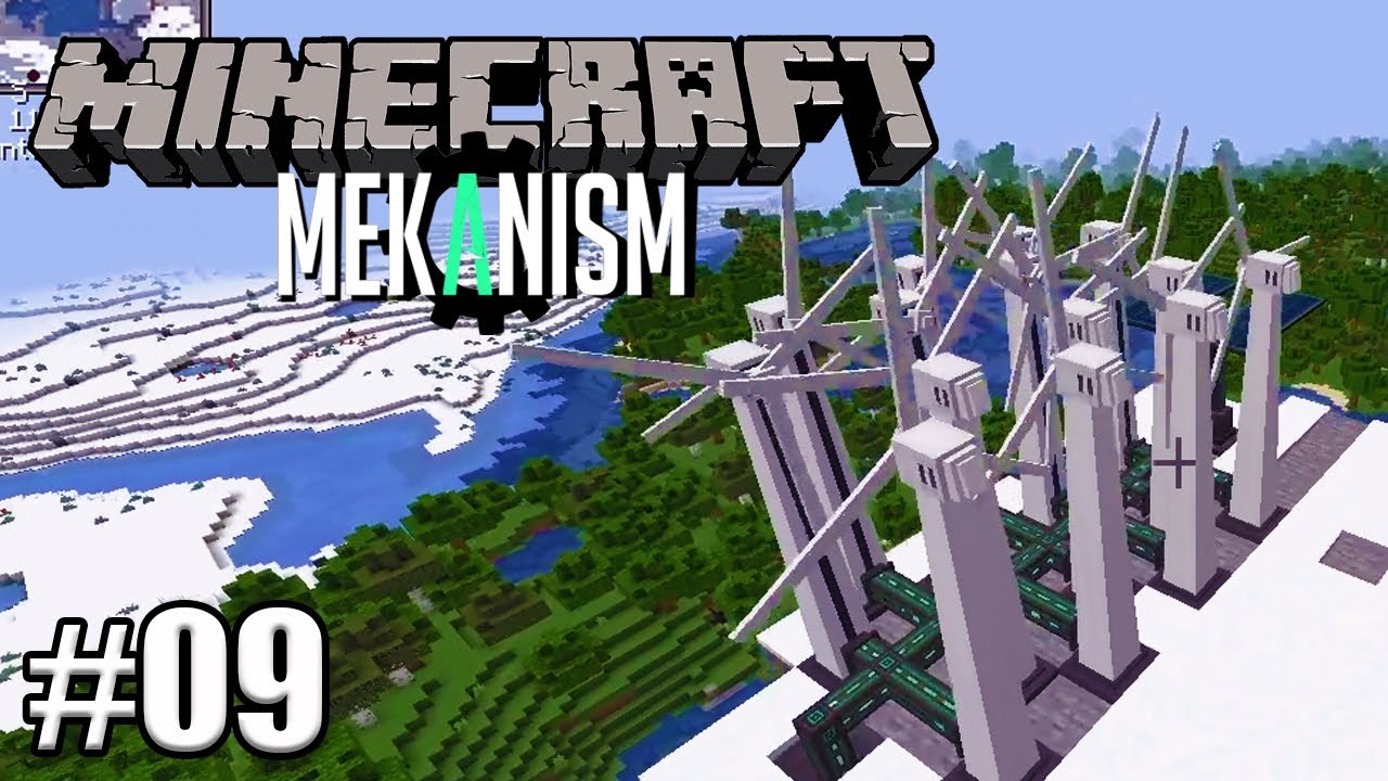 FACTORIES & RENEWABLE WIND ENERGY! Surviving with Mekanism Minecraft 1. ...
