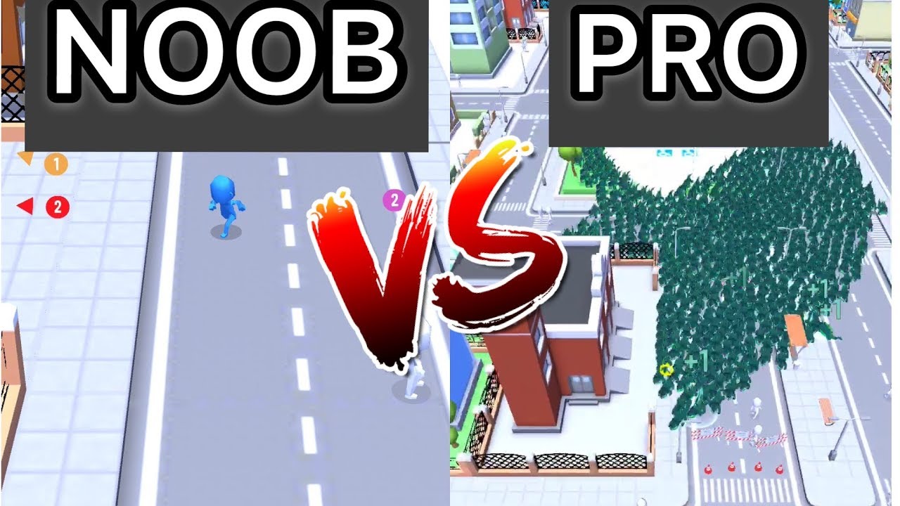NOOB vs PRO в игре Crowd City - YouTube