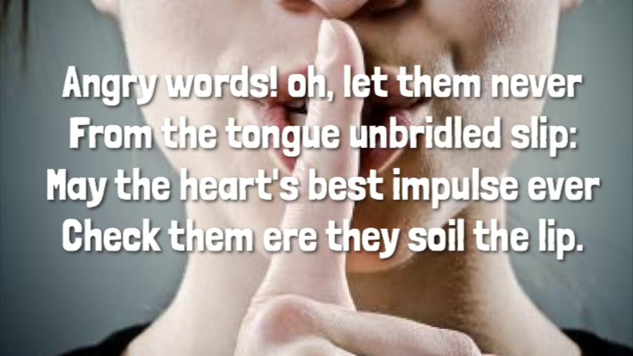 Angry Words - YouTube