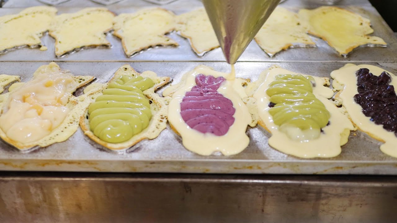 Colorful Taiyaki Making/鯛魚燒製作 - Taiwanese Street Food - YouTube