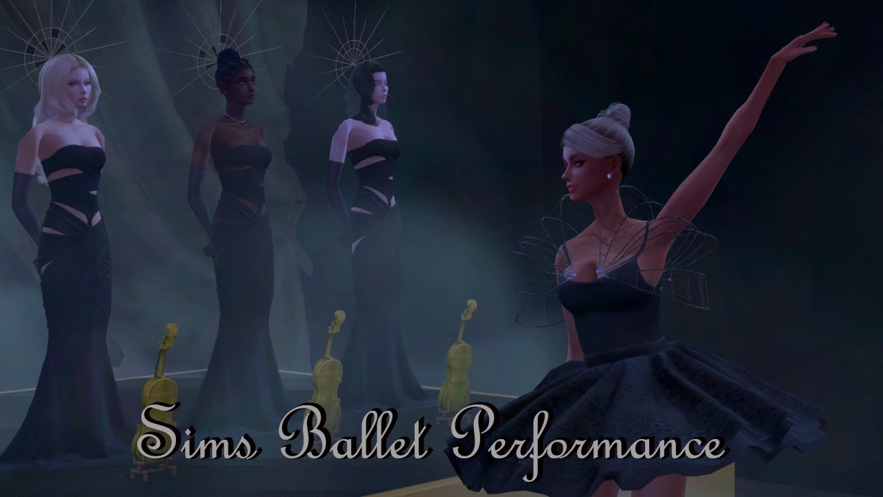 Sims 4 ballet performance | Sims Modeling - YouTube