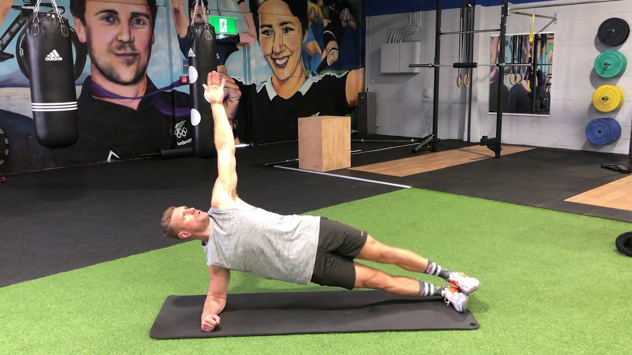 Side Plank Rotations - YouTube