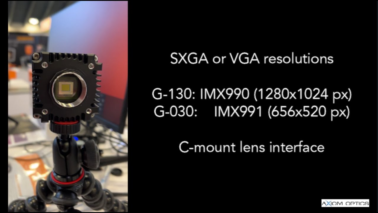 1.3MP SWIR camera with IMX990 - Goldeye G-130 - YouTube