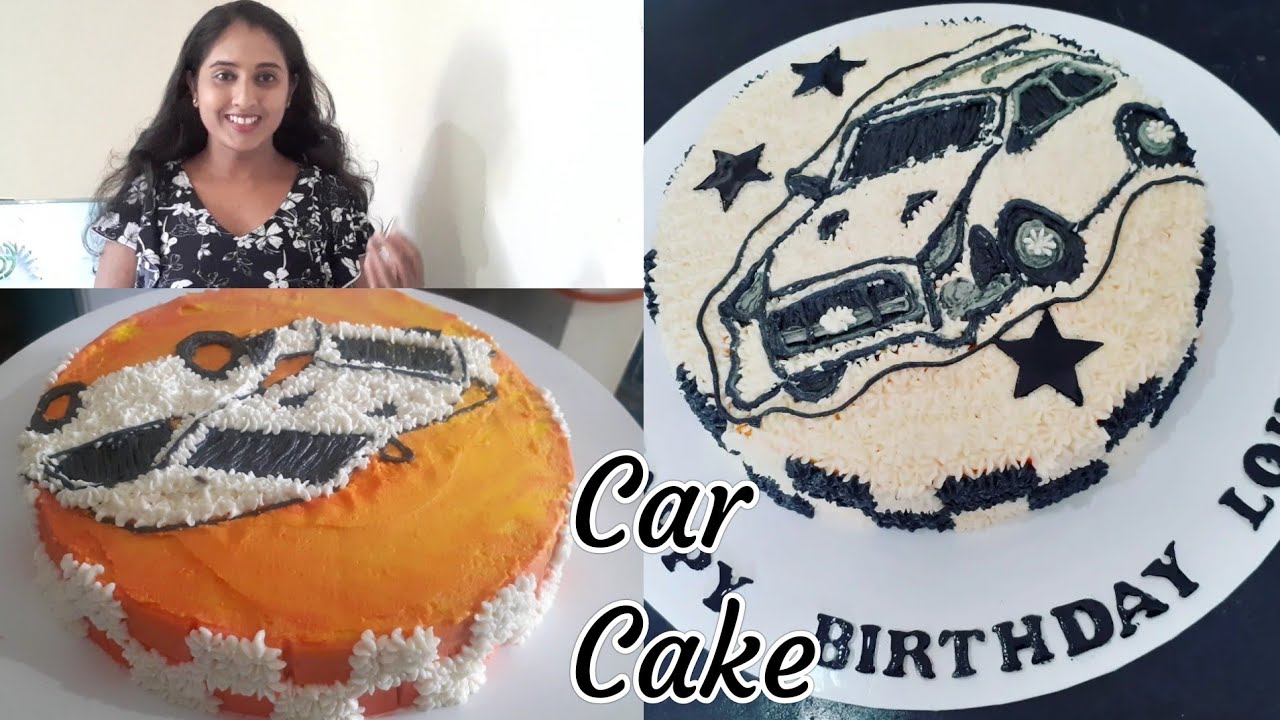 Butter Cream icing Car Cake Design tutorial #2 - YouTube