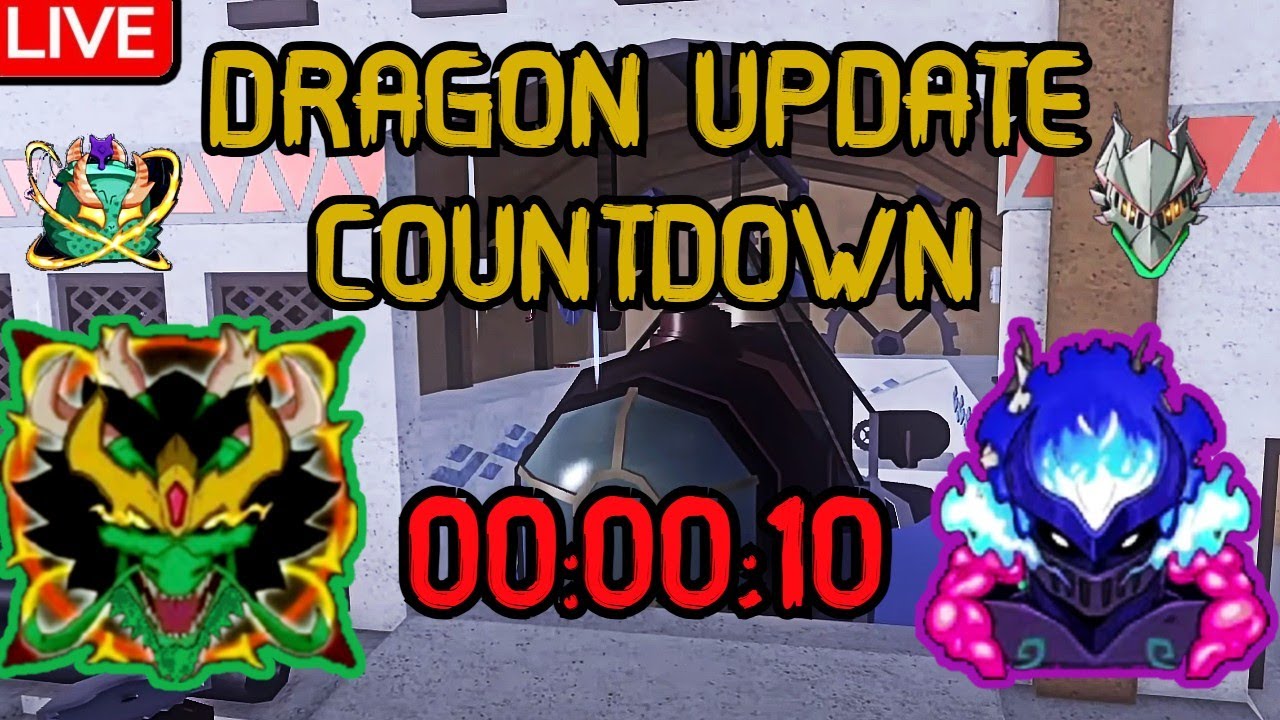 🔴Blox Fruits DRAGON UPDATE Live Countdown 🔴 - YouTube