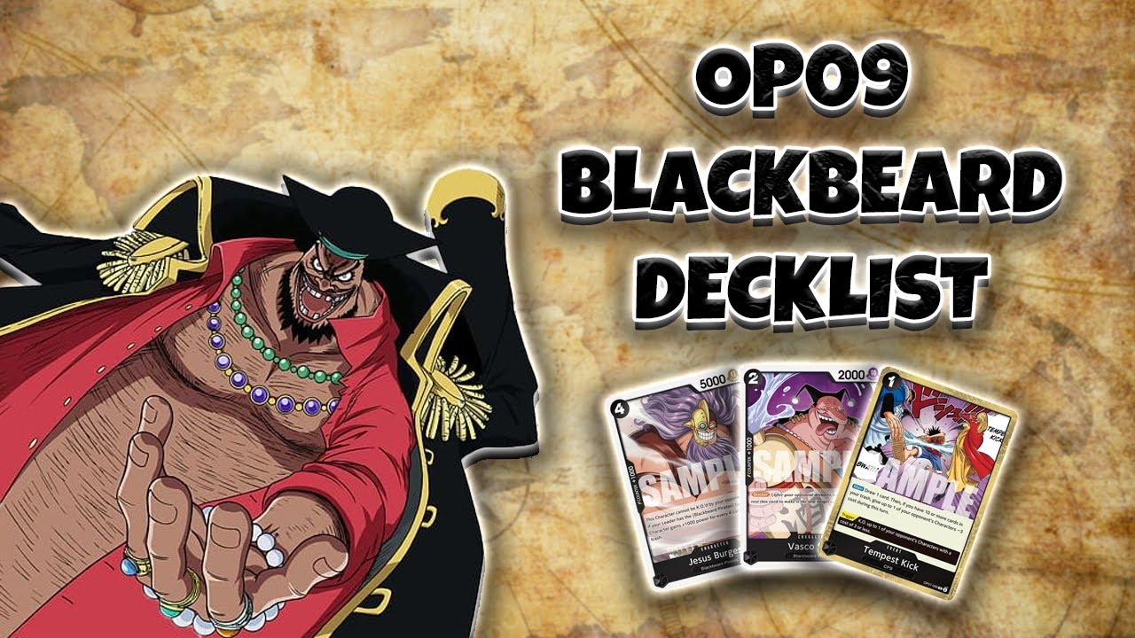 OP09 BlackBeard Deck List - YouTube
