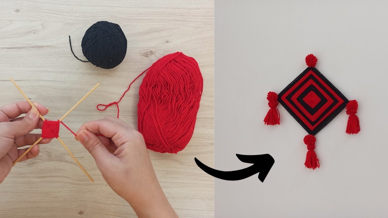 Easy Yarn Craft Tutorial : Perfect for Beginners - YouTube