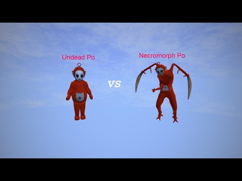 Slendytubbies 3 - Boss vs Boss Fight l Undead Po vs Necromorph Po