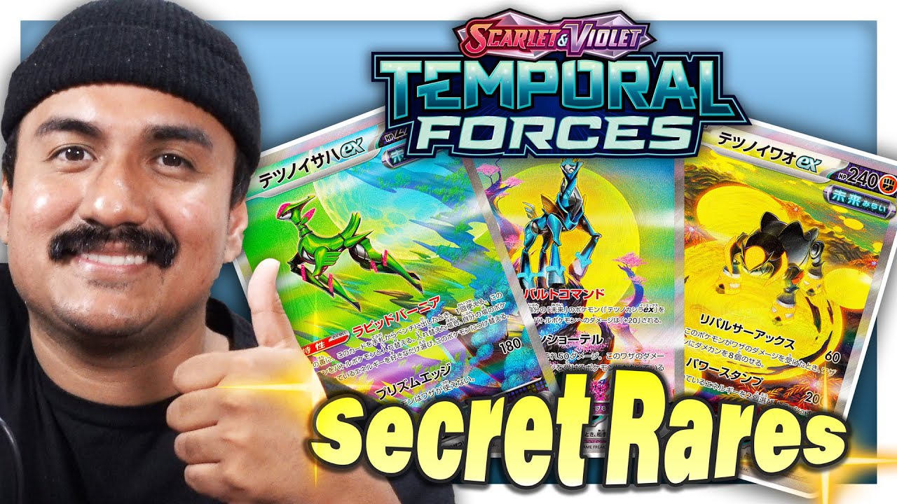 Reviewing NEW Pokemon TCG Temporal Forces Secret Rares - YouTube