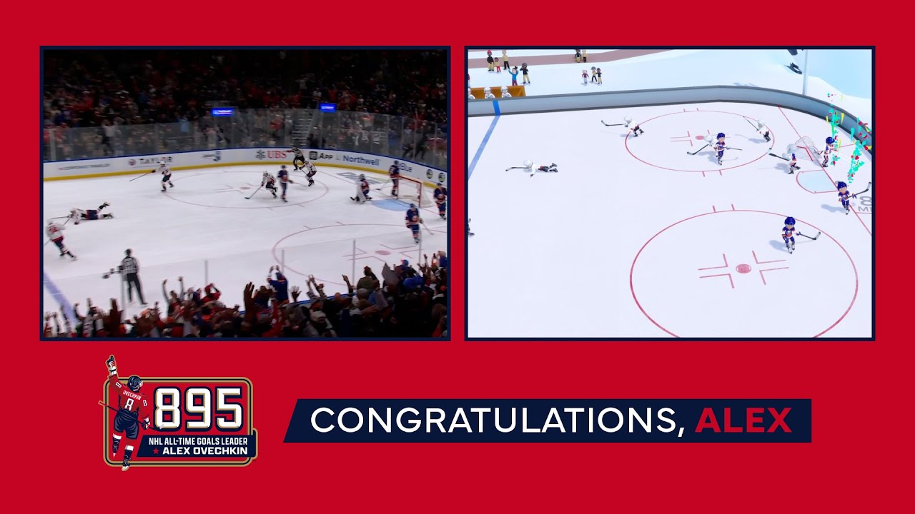 Animated Alex Ovechkin Goal No. 895 - YouTube