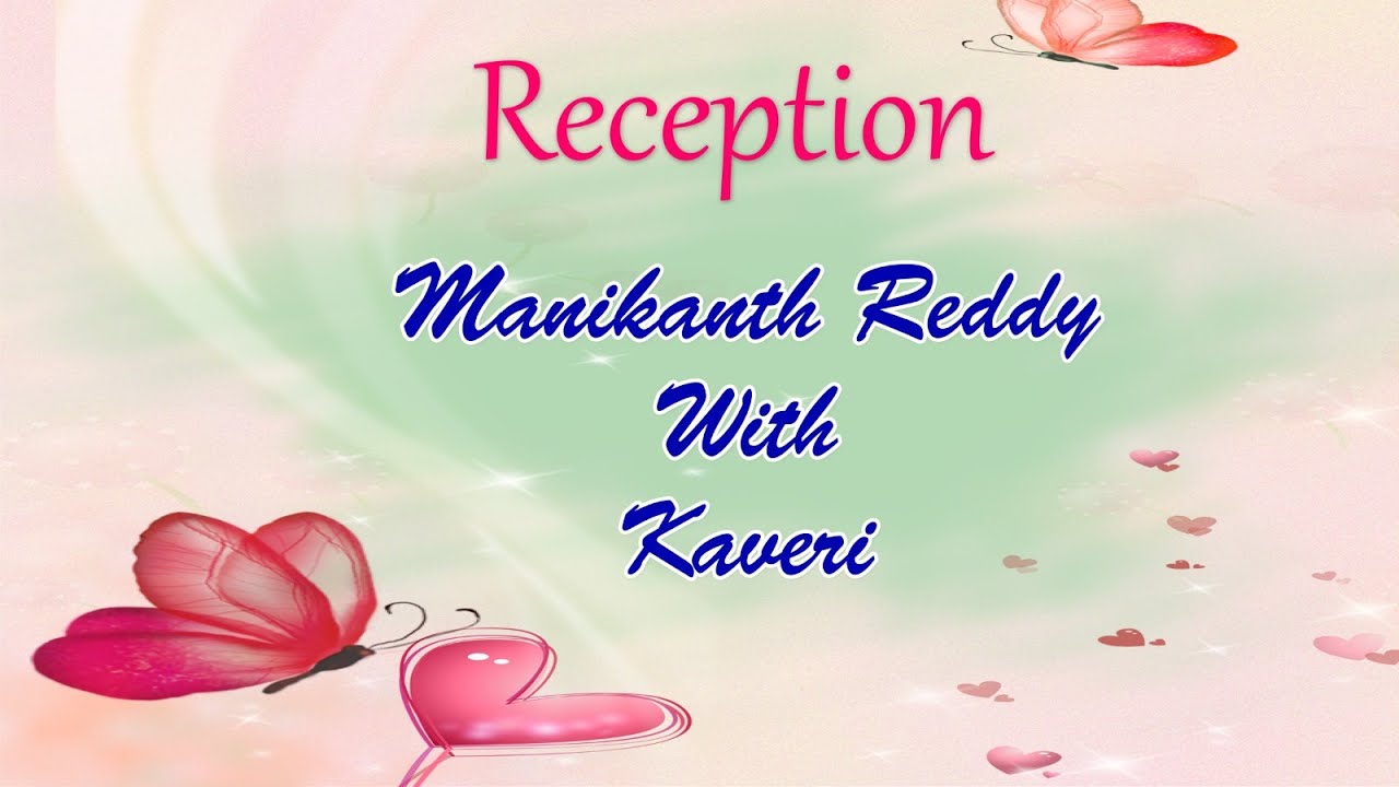 Manikanth Reddy With Kaveri Reception - YouTube