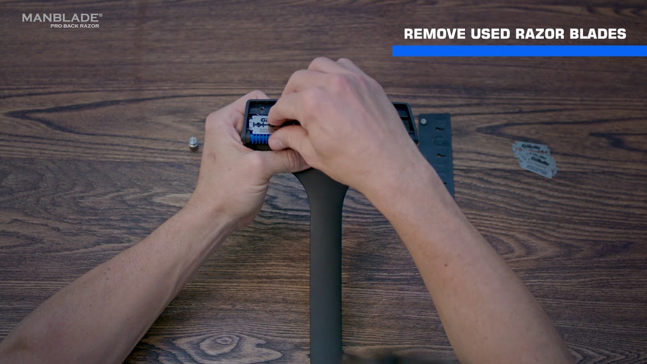 MANBLADE PRO Back Hair Razor - Instructional Video - YouTube