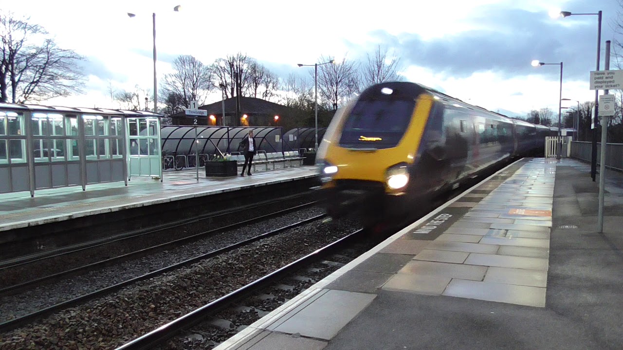 passenger train crossing from trowbridge u.k. - YouTube