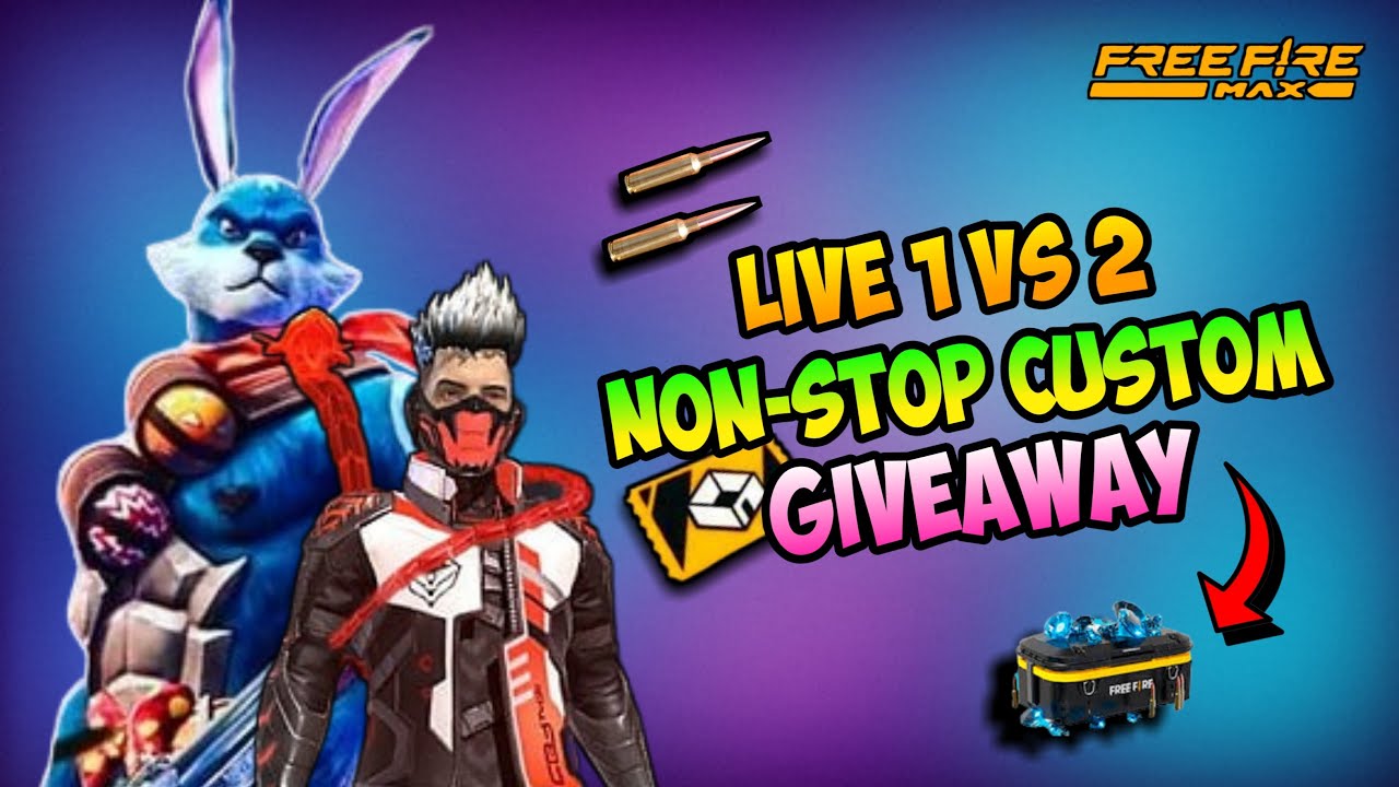 Free Fire Live Custom Giveaway 🎁 | FF Live Guild Test | FF Live Stream ...