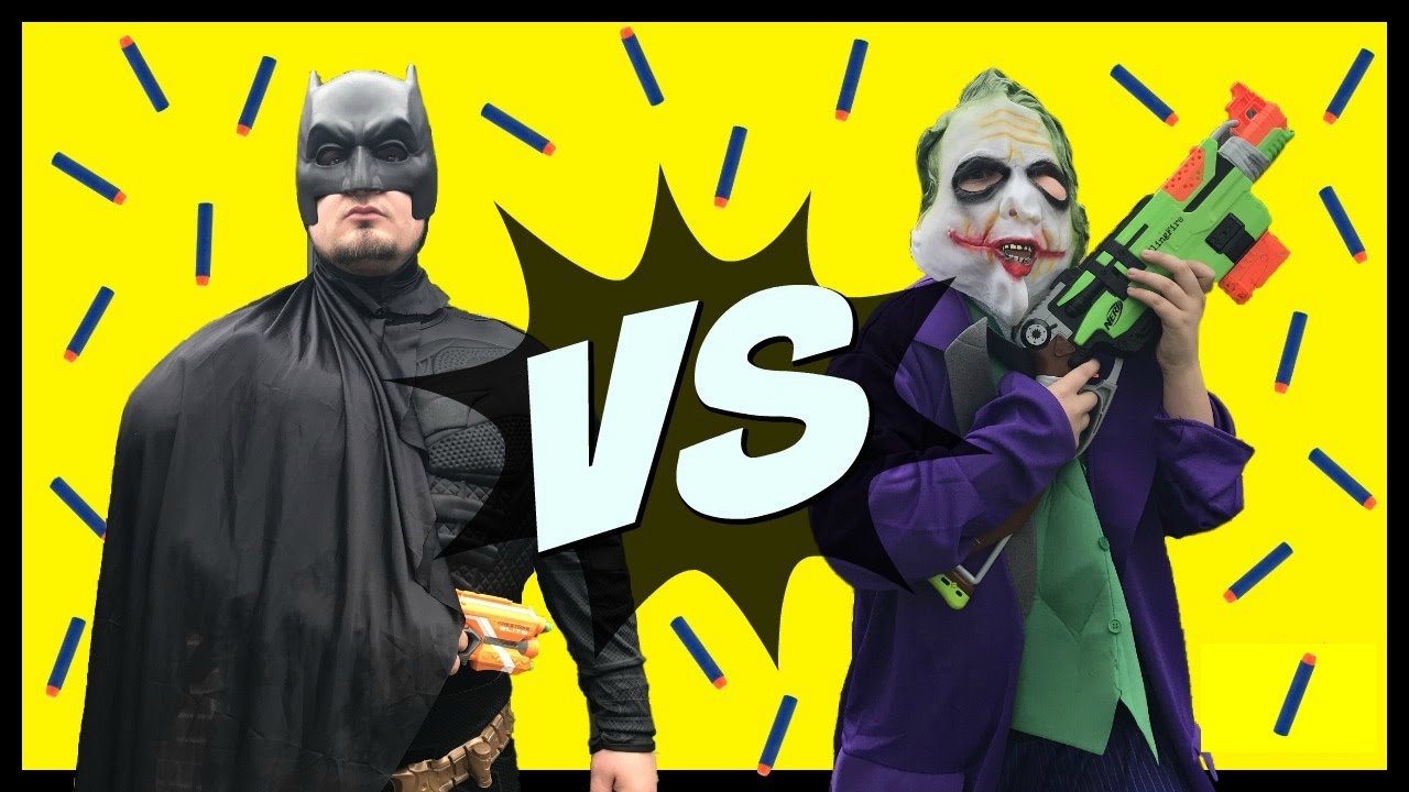 Nerf Gun War Batman Vs Joker Nerf Gun Battle Fight Super Hero Battle ...