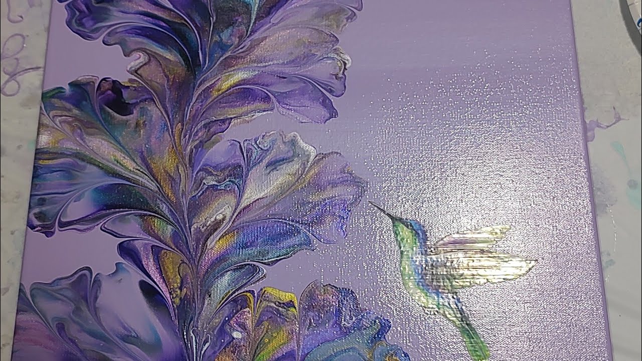 67-16x40 inch Lavender Dutch Pour - YouTube