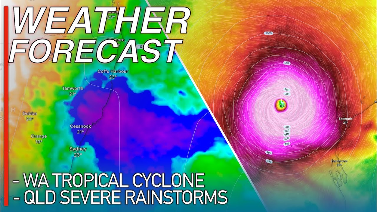 Powerful Severe Thunderstorms and a Tropical Cyclone Forecast Across ...