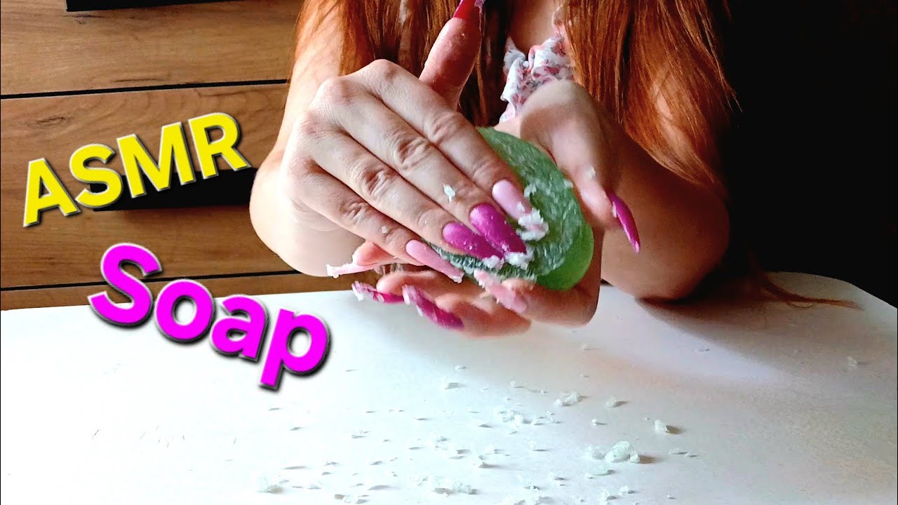 ASMR Tapping & Scratching Soap that sticks to the Nails 🧼 No Talking ...