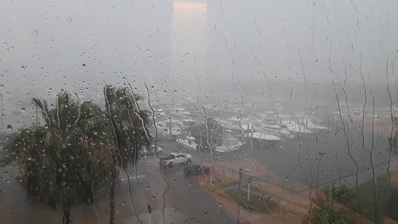 Working in the office with a heavy rain as background music. - YouTube