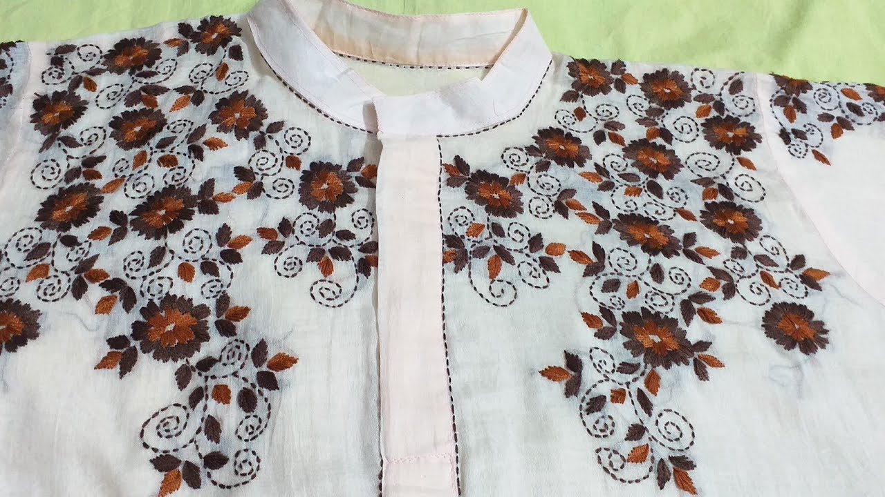 Latest panjabi design// হাতের কাজের পাঞ্জাবি ডিজাইন//Eid special ...